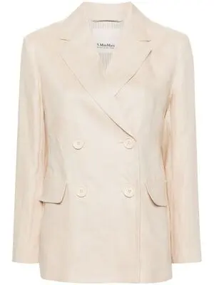 Max Mara Laura Double-breasted Linen Blazer