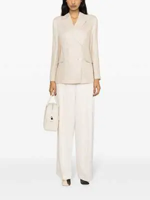 Max Mara Laura Double-breasted Linen Blazer