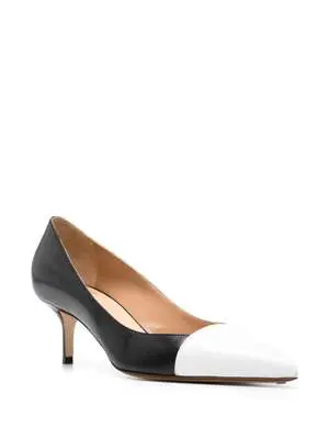 FRANCESCO RUSSO 55mm Leather Pumps - Black