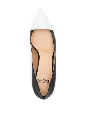 FRANCESCO RUSSO 55mm Leather Pumps - Black