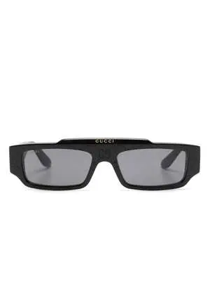Gucci Rectangle-frame Sunglasses - Black