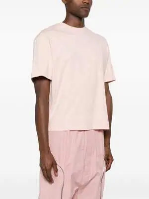 Neil Barrett Thunderbolt-print Cotton T-shirt - Pink