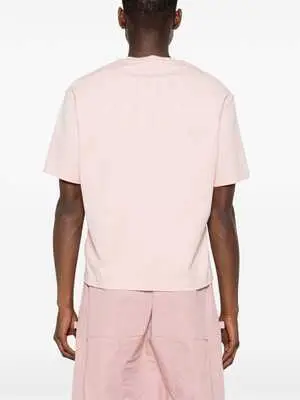 Neil Barrett Thunderbolt-print Cotton T-shirt - Pink