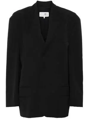MAISON MARGIELA Raw-cut Single-breasted Blazer