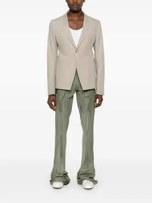 Rick Owens Single-breasted Poplin Blazer