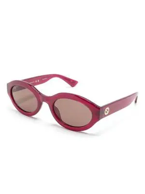 Gucci Oval-frame Sunglasses