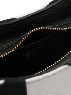Burberry Monogram Pattern Shoulder Bag - Black