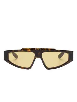 Gucci Gg-supreme Geometric-frame Sunglasses