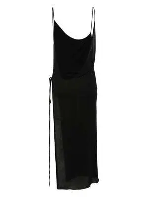 Attico Open-back Cotton Midi Dress