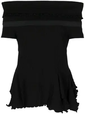 Goen.j Off-shoulder Top - Black