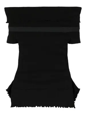 Goen.j Off-shoulder Top - Black