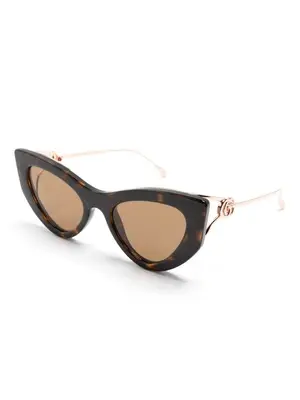 Gucci Tortoiseshell Cat-eye Sunglasses