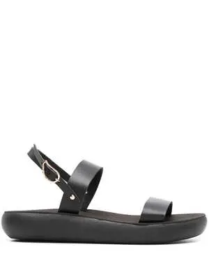 ANCIENT GREEK SANDALS Clio Leather Sandals - Black