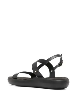 ANCIENT GREEK SANDALS Clio Leather Sandals - Black