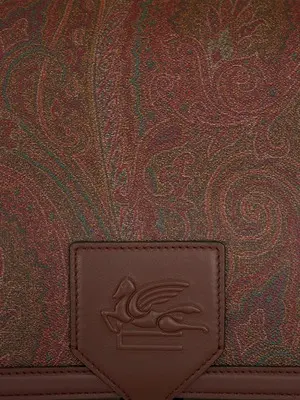 Etro Bandana-print Crossbody Bag - Brown