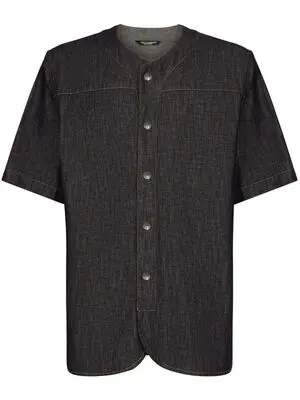 Dolce & Gabbana Logo-embroidered Denim Shirt