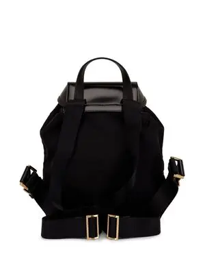 Prada Logo Plaque Buckle Backpack