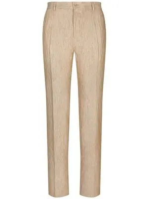 Dolce & Gabbana Tapered Linen Trousers