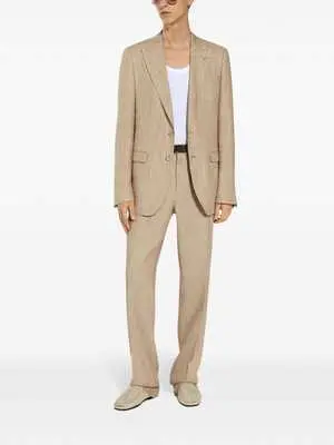 Dolce & Gabbana Tapered Linen Trousers
