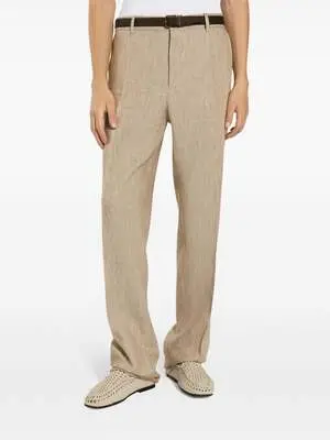 Dolce & Gabbana Tapered Linen Trousers