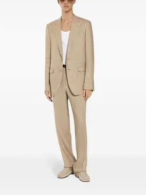 Dolce & Gabbana Tapered Linen Trousers