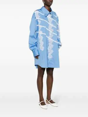 Viktor & Rolf Lace-appliqué Shirt Dress