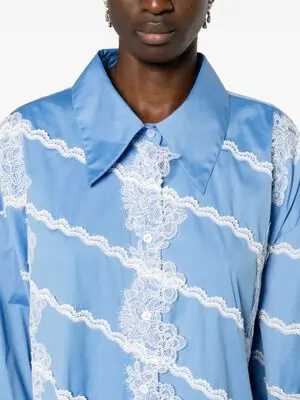 Viktor & Rolf Lace-appliqué Shirt Dress