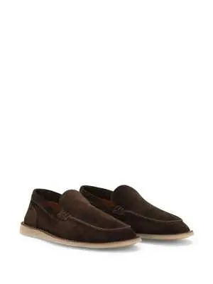 Dolce & Gabbana Suede Loafers - Brown