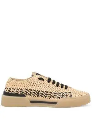 Dolce & Gabbana Roma Macramé Sneakers - Neutrals