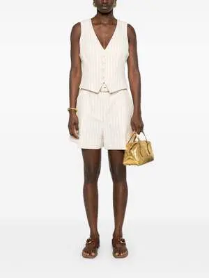 Zimmermann Pinstriped Herringbone Waistcoat - Neutrals