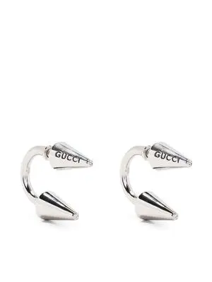 Gucci Engraved-logo Earrings