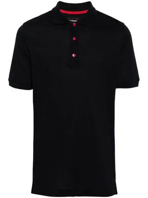 Kiton Piqué-weave Polo Shirt - Blue