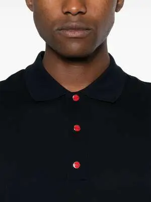Kiton Piqué-weave Polo Shirt - Blue