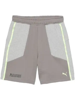 PUMA X Pleasures Logo-print Track Shorts - Grey