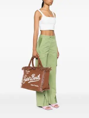 MC2 SAINT BARTH Logo-print Beach Bag