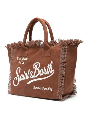 MC2 SAINT BARTH Logo-print Beach Bag