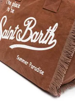 MC2 SAINT BARTH Logo-print Beach Bag