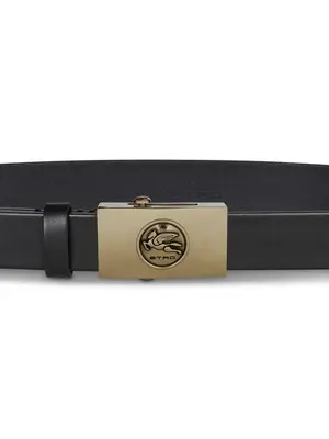 Etro Pegaso-engraved Leather Belt