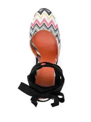 Missoni 100mm Zigzag-pattern Espadrilles