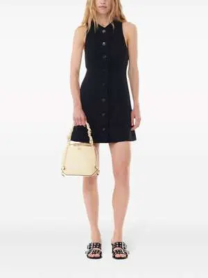 GANNI Bow-detail Mini Dress