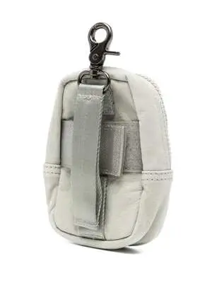 PRIVATE STOCK LABS Kew Zip Leather Pouch - Grey