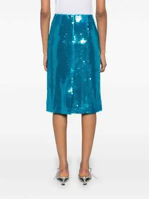 16Arlington Delta Sequin Midi Skirt - Blue