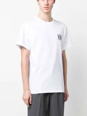 Loewe Cotton Embroidered-logo T-shirt - White
