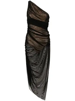 Norma Kamali Diana One-shoulder Gown - Black