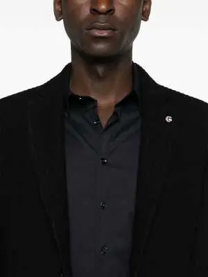 Giorgio Armani Classic-collar Poplin Shirt - Blue
