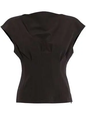 Goen.j Ruched-detailing Sleeveless Top