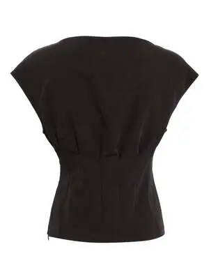 Goen.j Ruched-detailing Sleeveless Top