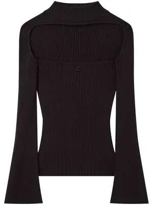 COURREGES Cut-out Ribbed Jumper