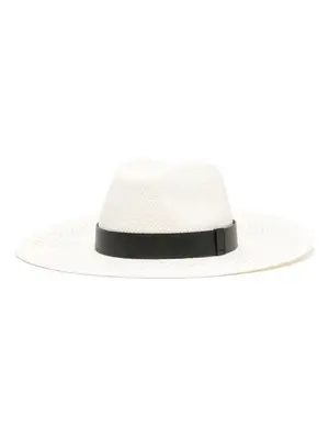 Max Mara Sidney Raffia Sun Hat - White