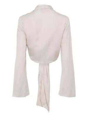 Voz Tie-fastening Cropped Cardigan